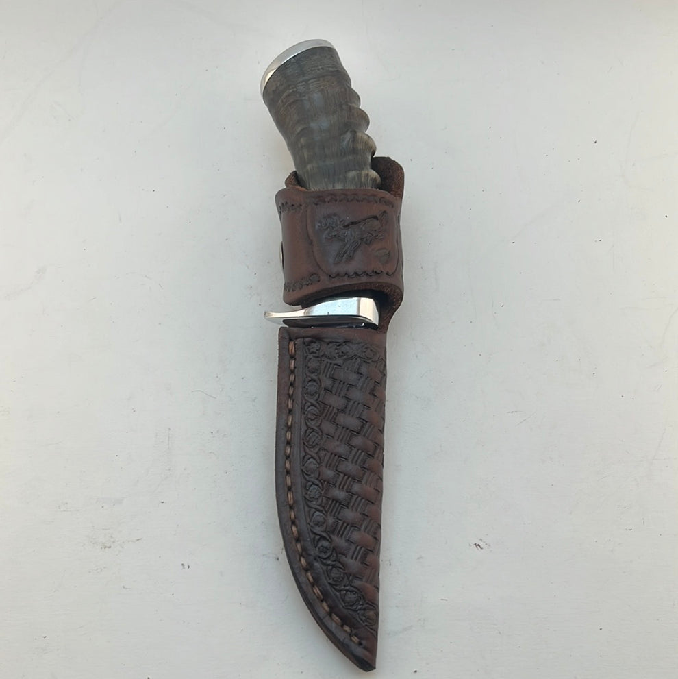 Skala Custom Knives - (Helle Harding Blade) Bos Bok Handle - Buffalo S ...