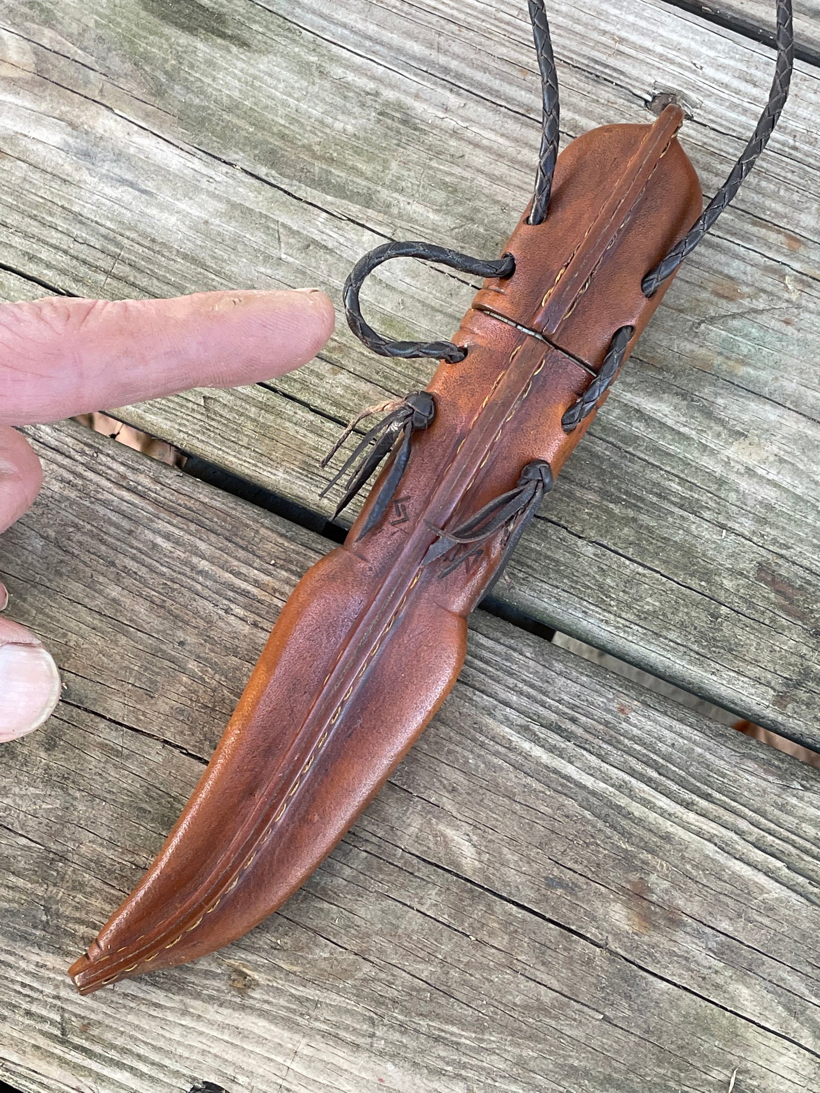 Mad Toad Leathercraft & Knives #5 Hattutuppipuukko (hat sheath knife ...